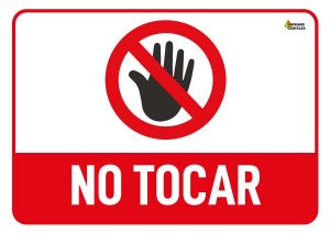 Cartel por favor no tocar | Imprimir carteles gratis